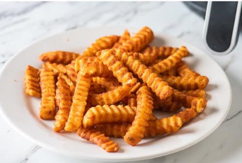Air Fried Frozen Crinkle Cut Fries Air Fryer